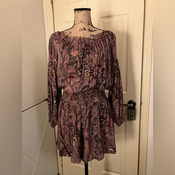 Free People | Pants & Jumpsuits | Free People Floral Paisley Boho Chic ...